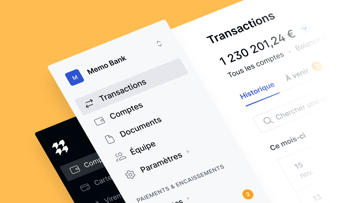 Notre interface repensée | Memo Bank